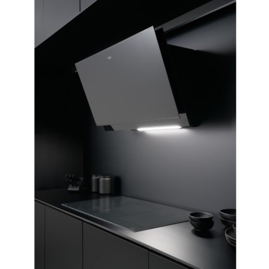 Franke Mythos Pro K-LINK FMY PRO 907 FM BK/IX KL Siyah ve Inox Duvar Tipi Ankastre Davlumbaz