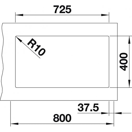 Blanco Subline 430/270-U Silgranit Beyaz Tezgah Altı Evye - 523155